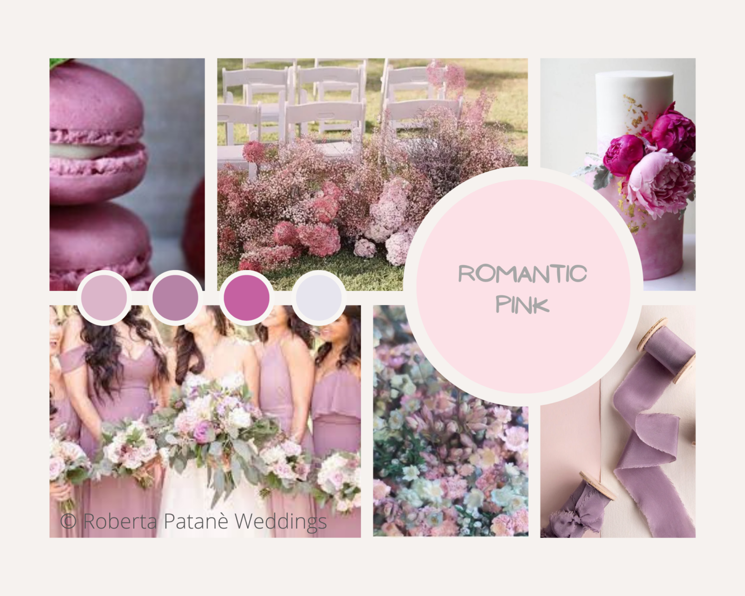 Matrimonio rosa cipria: le 4 palette firmate Roberta Patanè